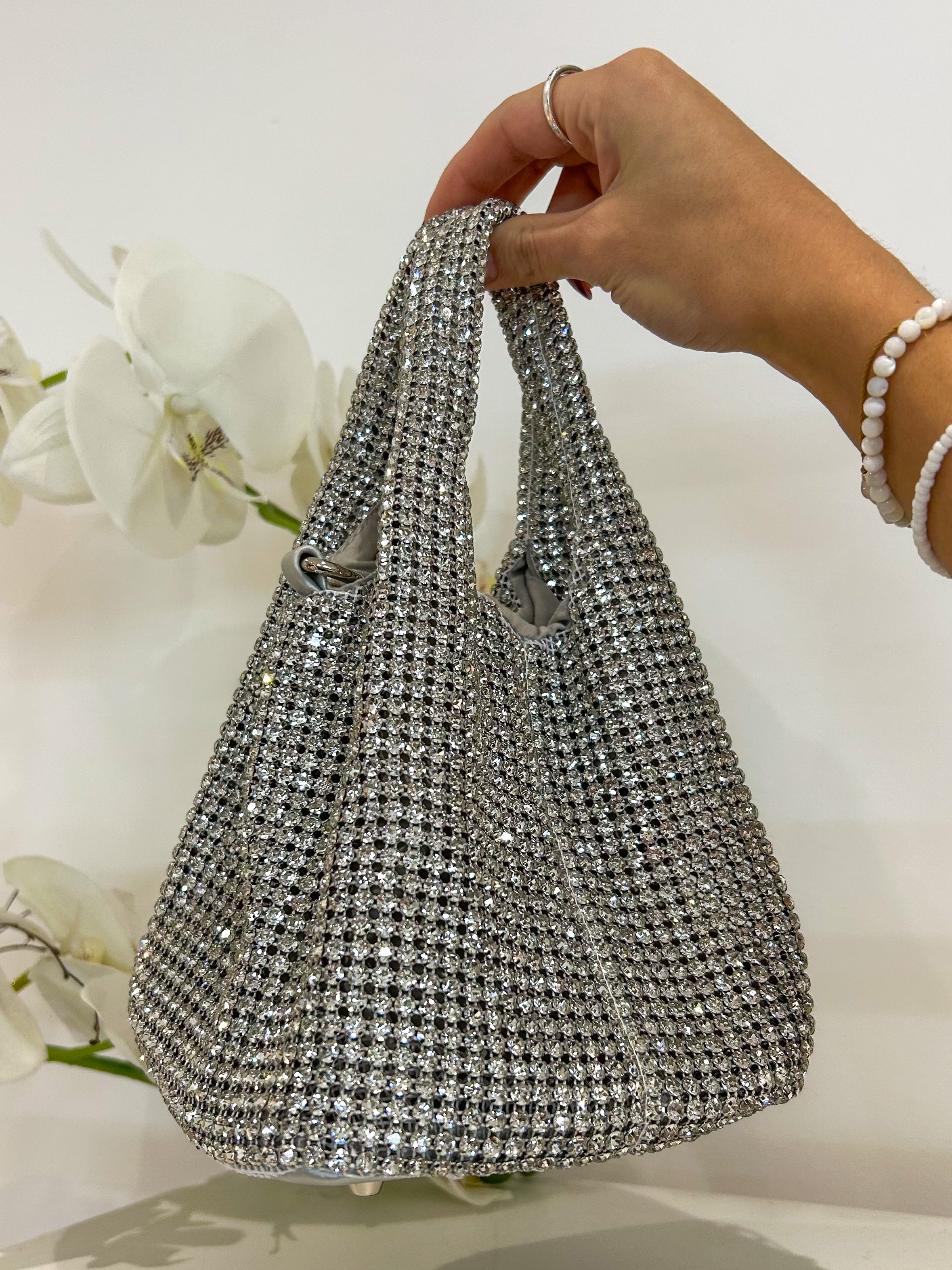 Mini Slouchy Diamante Bag (2 Colours) – No Angel Clothing