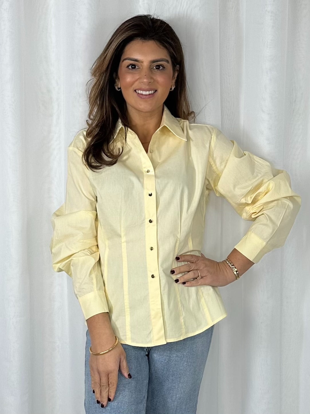 Cinched Back Collared Shirt (4 Colours) – No Angel Clothing