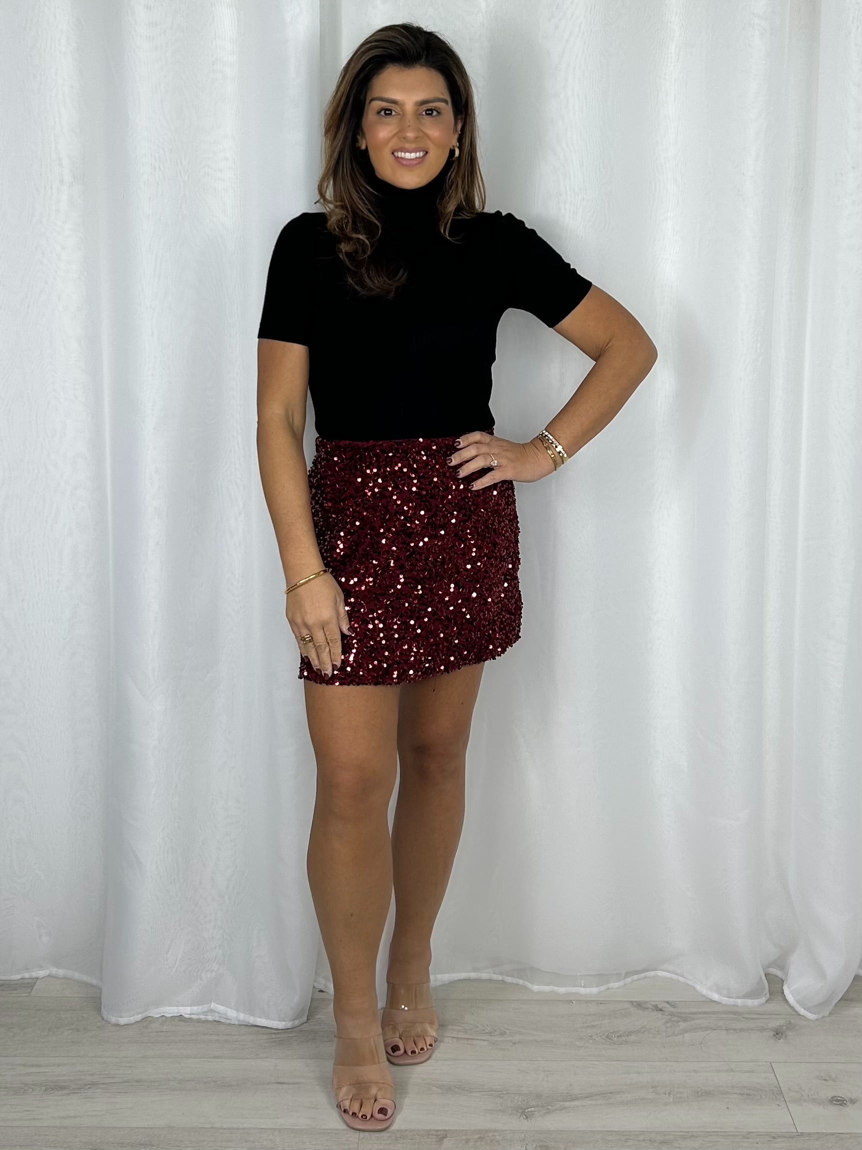 Sequin Floaty Mini Skirt (3 Colours) – No Angel Clothing